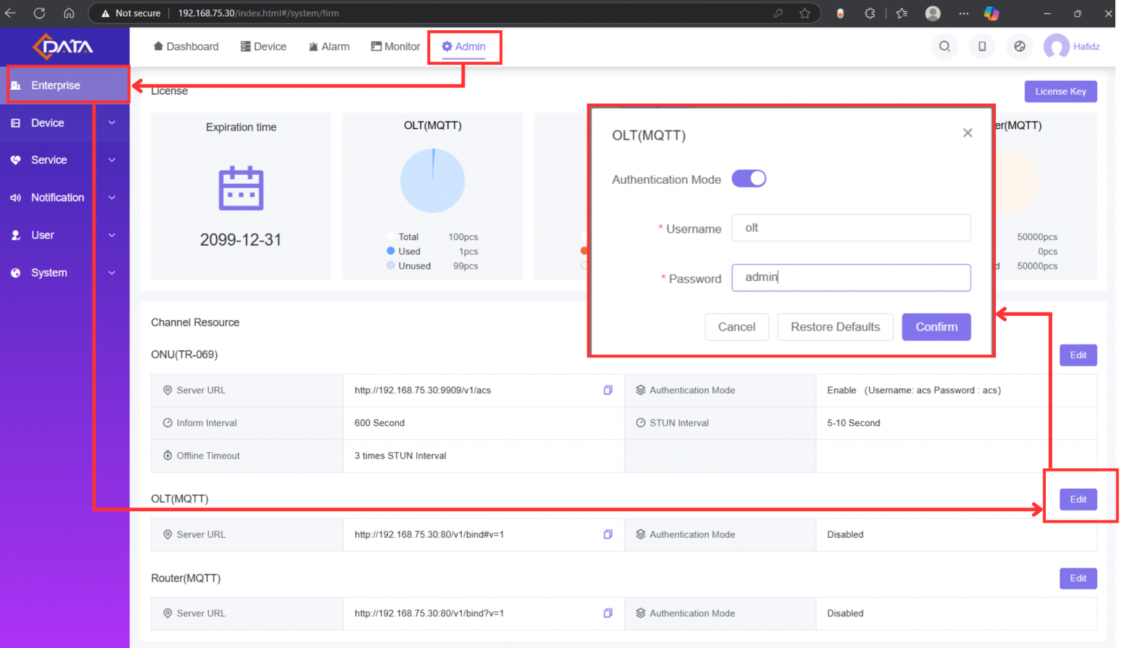 Citraweb.com : Menambah Device OLT dan ONU pada CMS C-DATA